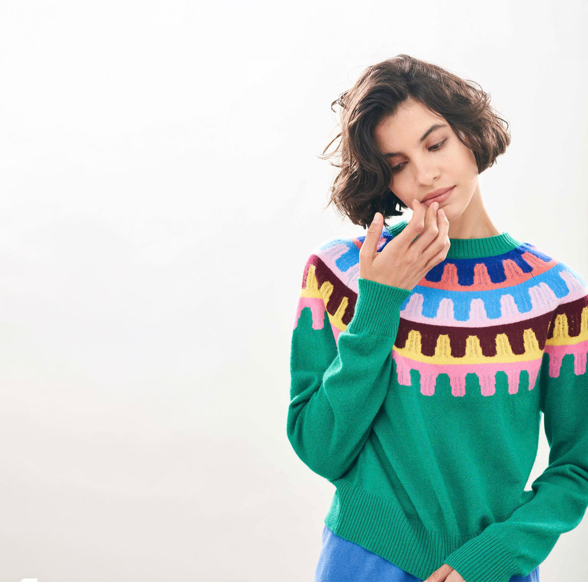 Leopard Rainbow Cashmere Cardigan – Jumper 1234