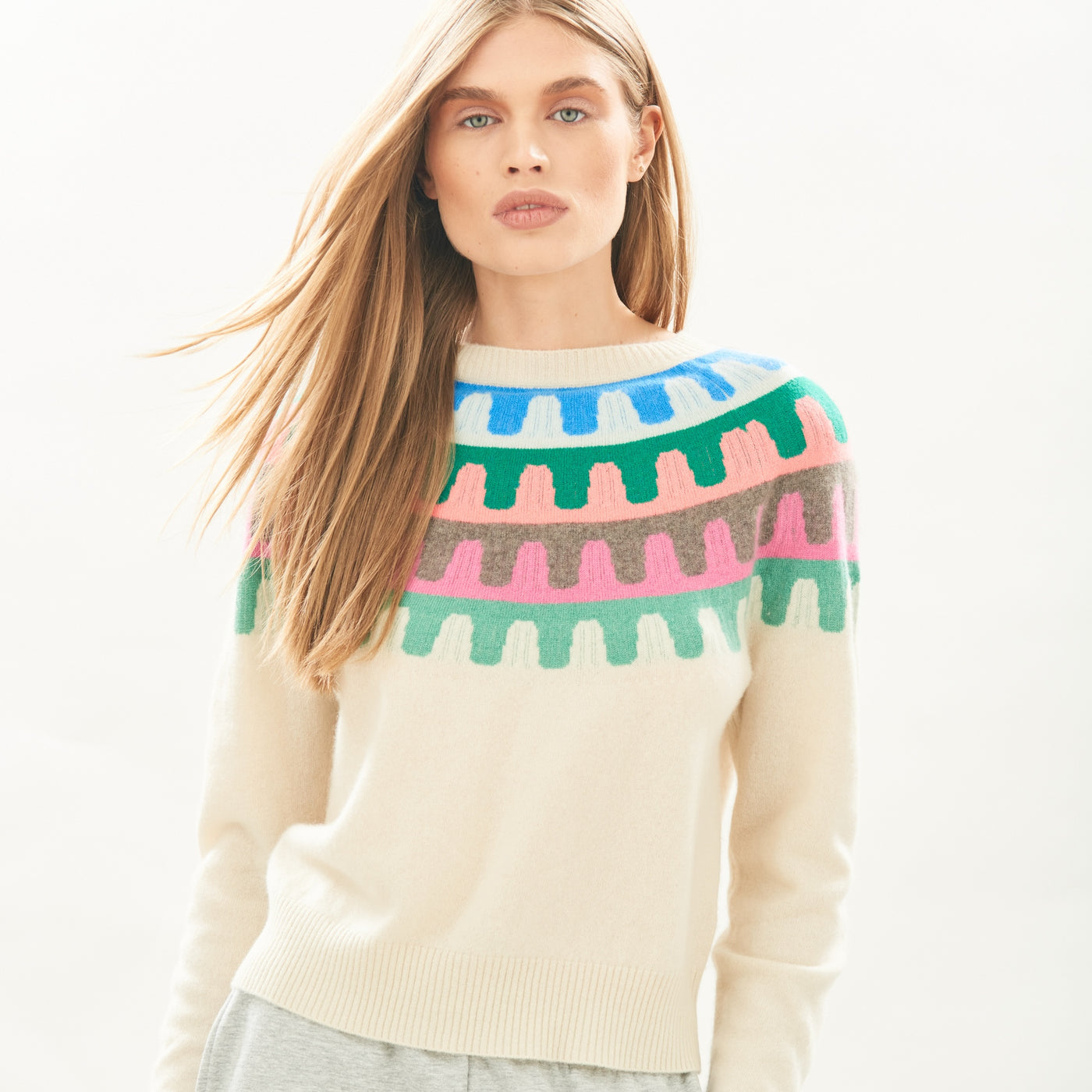 Leopard Rainbow Cashmere Cardigan – Jumper 1234